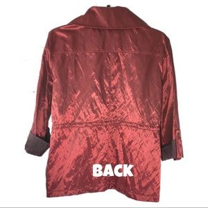 Ruby Rd. | Jackets & Coats | Ruby Rd Jacket Metallic Burgundy Sz 8 ...